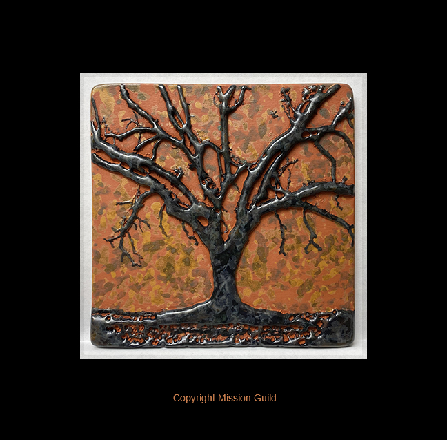 Tree Tiles at Mission Guild Studio, Landscape Tiles, Tree of Life Tiles ...