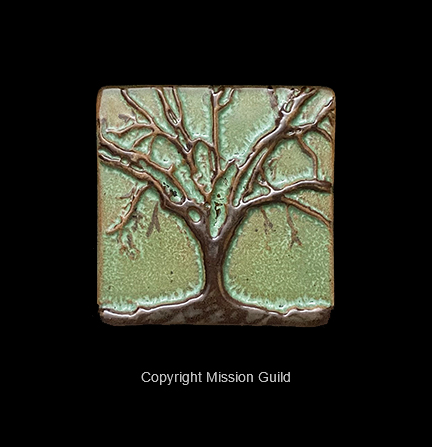 Tree Tiles at Mission Guild Studio, Landscape Tiles, Tree of Life Tiles ...