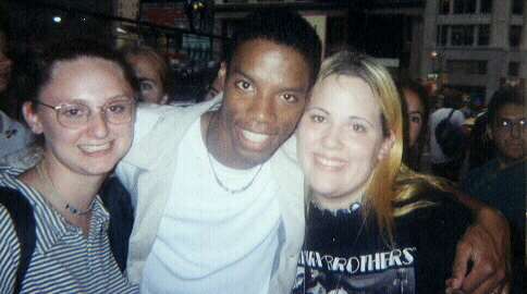 Rodney and two fans after Rent