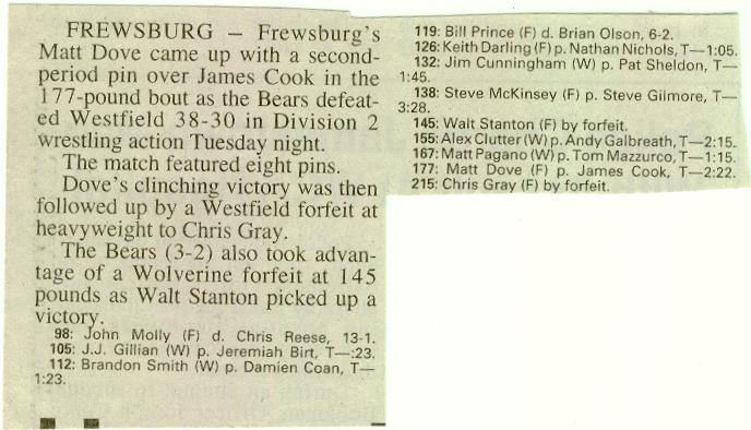 Westfield Falls to Frewsburg