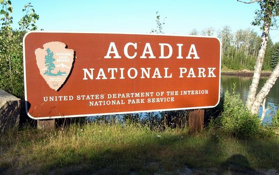 National Park Entrance Signs Acadia National Park