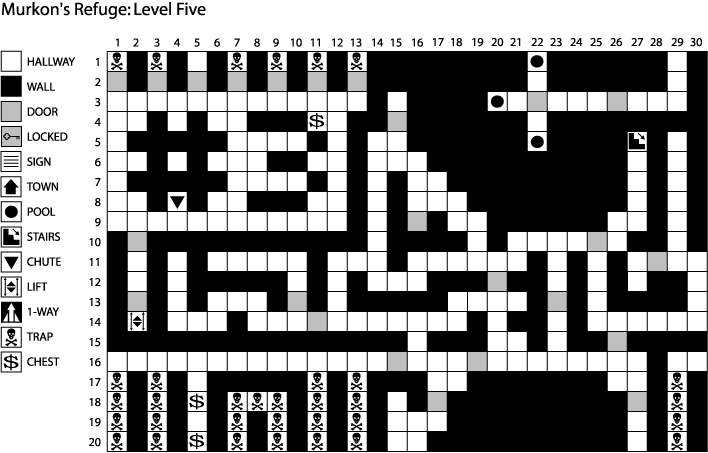 Murkon's Refuge Map for Level Five