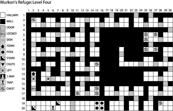 Murkon's Refuge Map for Level Four