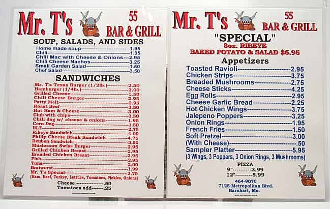 menus