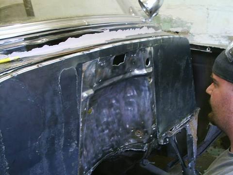 Scott Harr and his '73 Monte Carlo and '54 Chevy