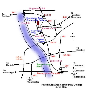 Directions to HACC's Wildwood Campus