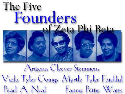 Zeta Phi Beta Founders