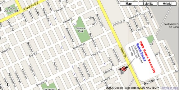 CWS Home Security Map Page