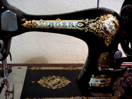 This is a close up of the Victorian/Butterfly decals on thefront of the ...