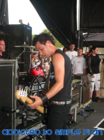 David from Simple Plan - Warped Tour 2003