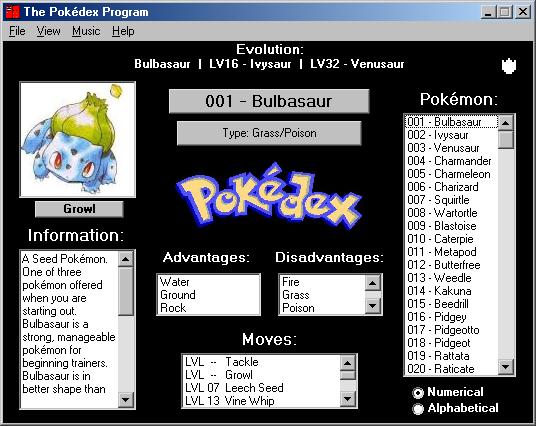 The Pokédex Program Download Page