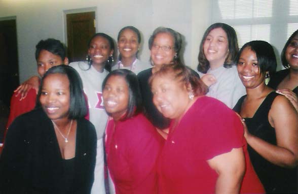 The symbols of Delta Sigma Theta