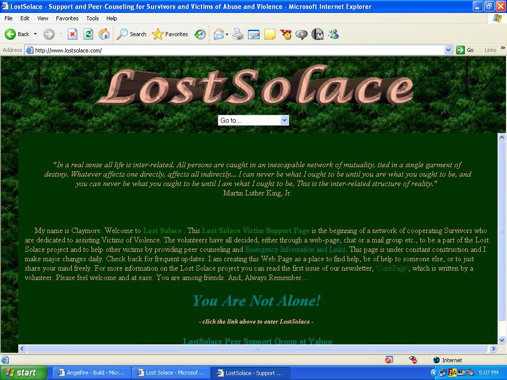 History of Lost Solace