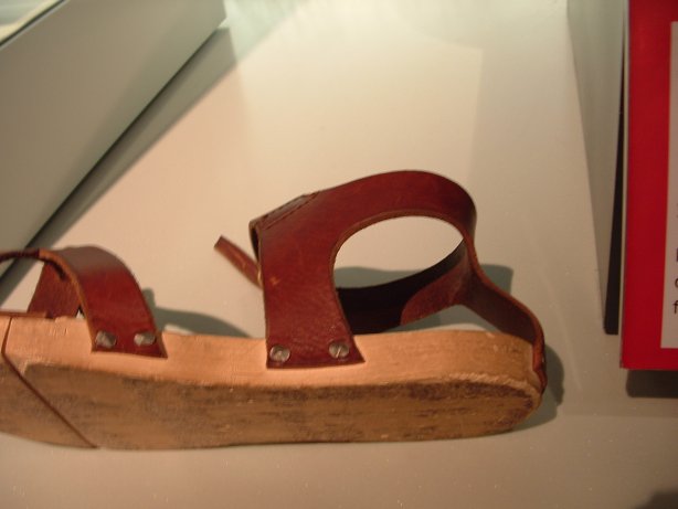 A picture of the hinge. Also note that the strap at the ankle is double ...