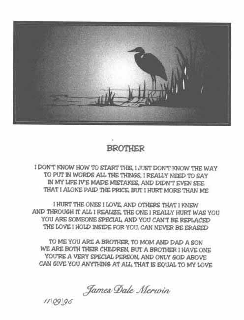 Special Poem For My Brother