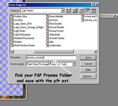 Creating PSP Frames Part 2 continued
