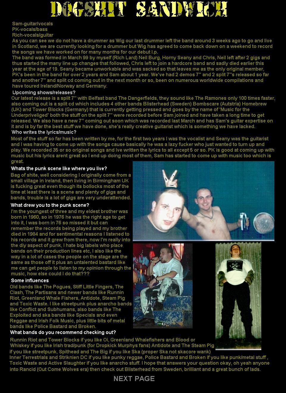 Dogshit Sandwich Interview with Rich Lard