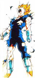 Click on the flaming pic below to go to the fifth page of Vegeta's ...