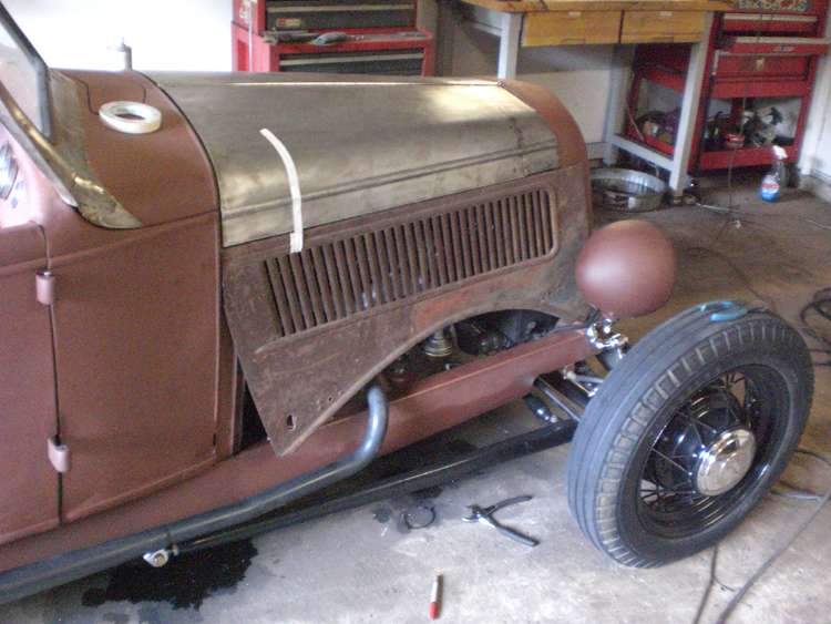 Custom hood for my Model A | The H.A.M.B.
