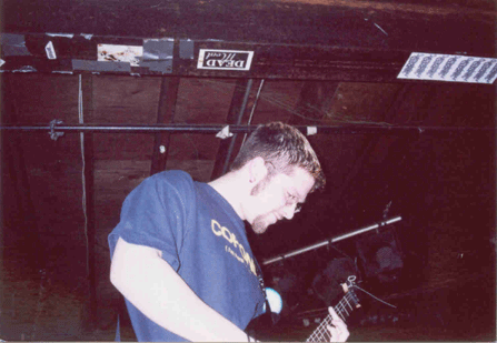 Jeff finds something amusing at the Living Room