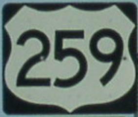 U.S. Federal Route 259; Mc Curtain County, Oklahoma