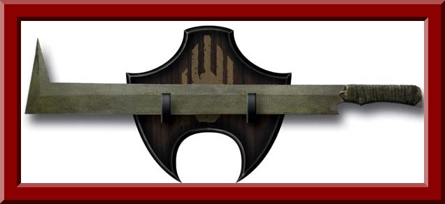 Estephan's Primary Weapon Is The Uruk-Hai Scimitar:
