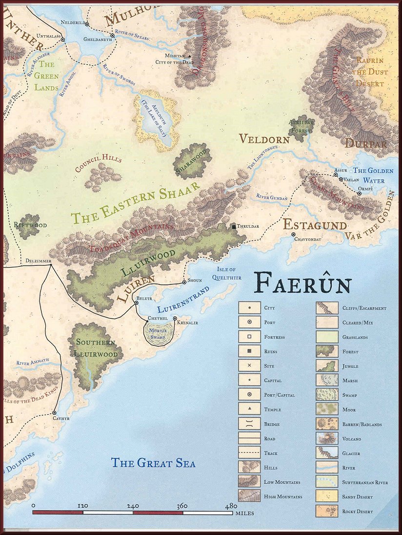 Map of Faerűn