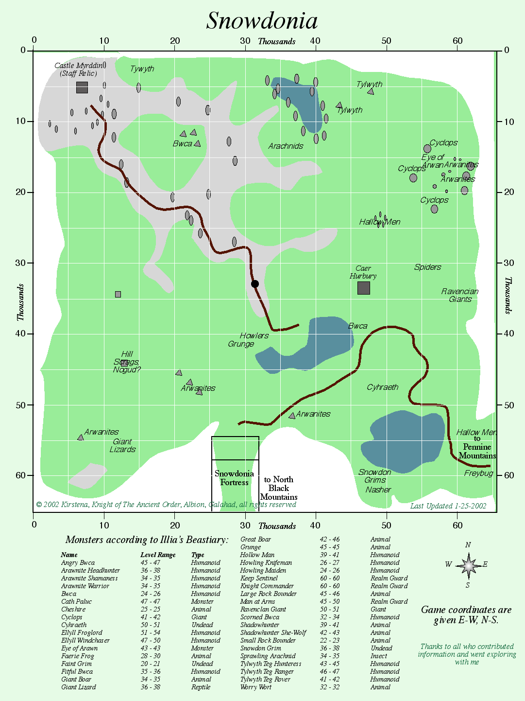 Maps for Dark Age of Camelot