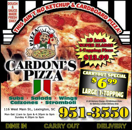 Cardoni's Pizza, Lexington, SC