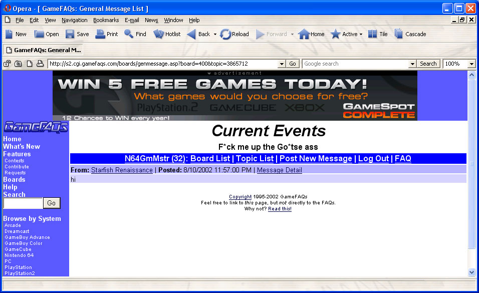 GameFAQs Screenshots