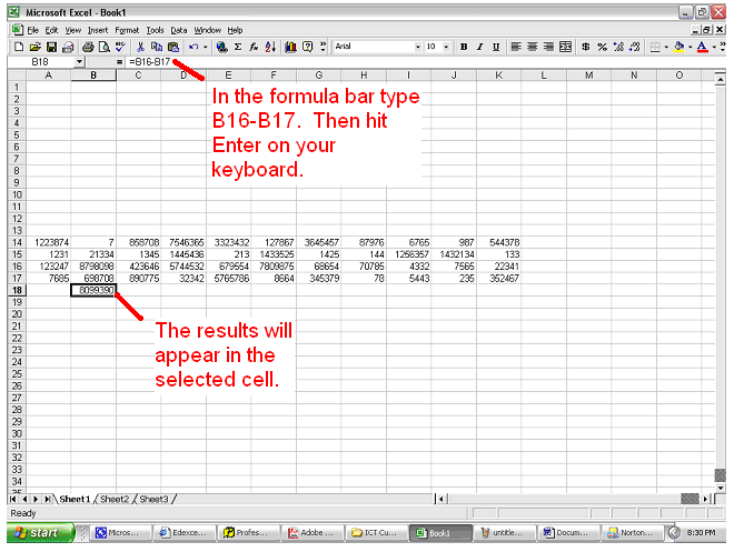 Entering and Replicating Formulas