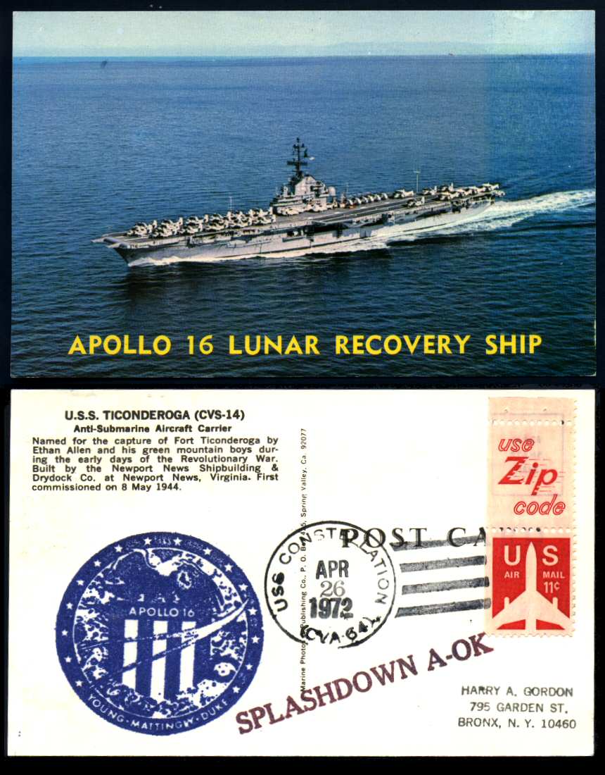 Uss Ticonderoga Apollo Recovery