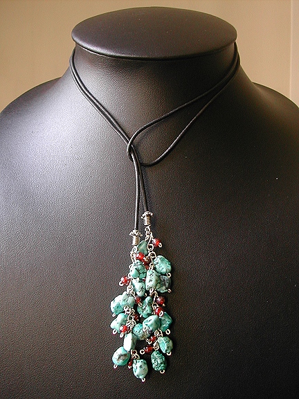 FN27TurquoiseLeatherLariatNecklace