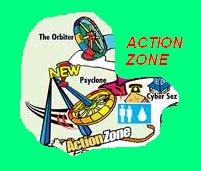 PURPLE=Rides RED=Attractions GREEN=FACILITIES