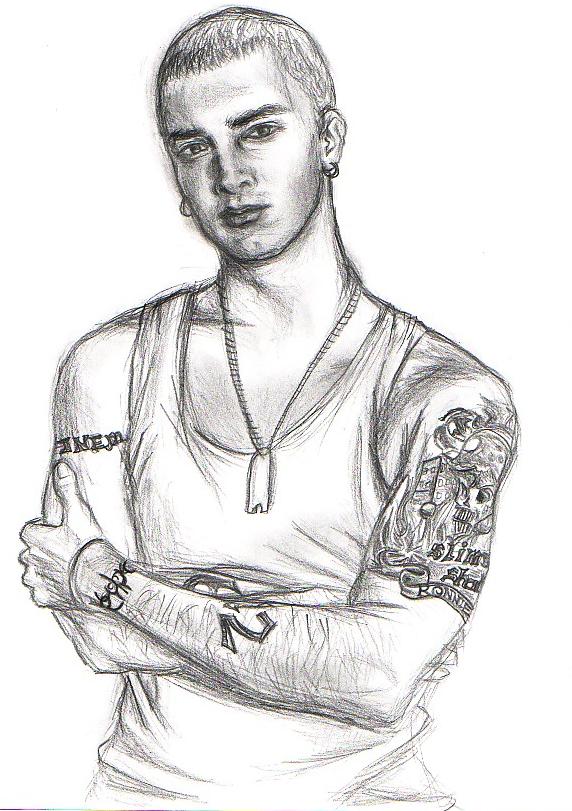 Simple Eminem Drawing