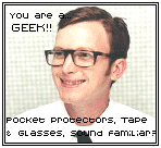 Wanna show off how geekish you are? Tape your glasses and paste this ...