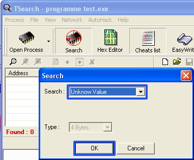 TSearch 1.3b Autohack tutorial