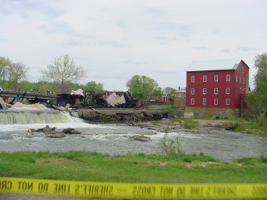 Bridgeton Covered Bridge Fire - April 28, 2005