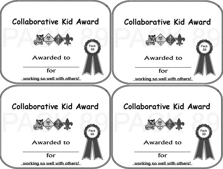 Collaborative Kid Award ~ Super Citizen Award ~ Handy Helper Award ...