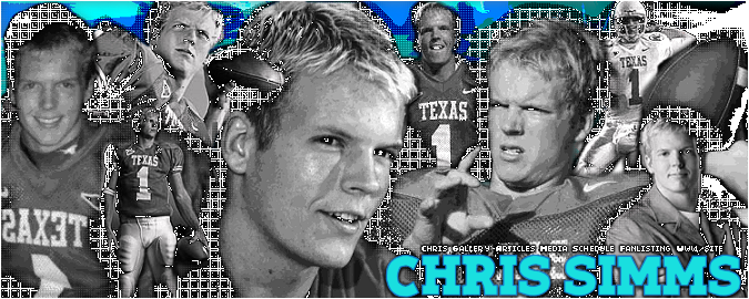 hey you welcome to the first unofficial chris simms website here you ll ...