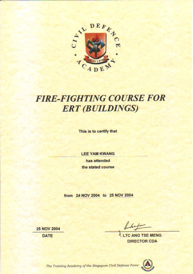 Fire-Fighting for ERT (Building)