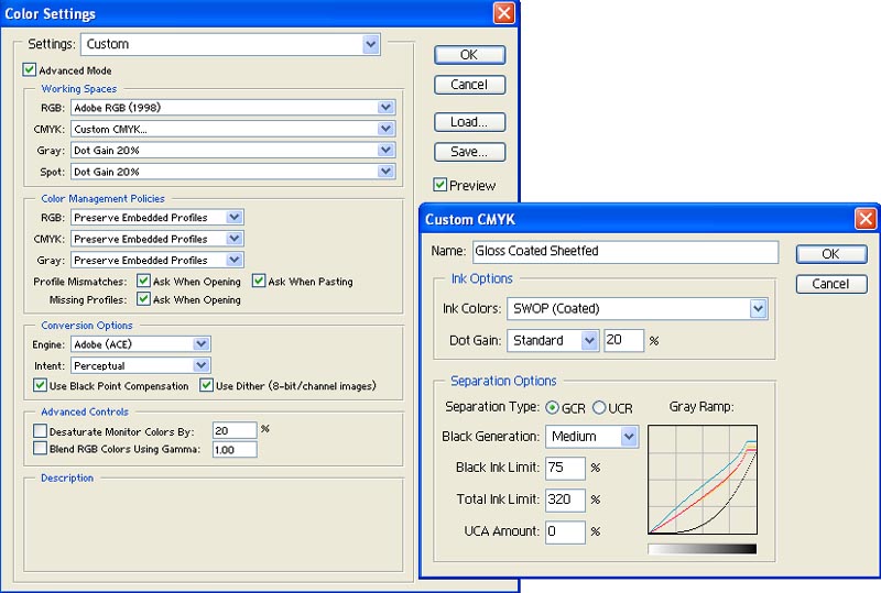 Photoshop Color Setup