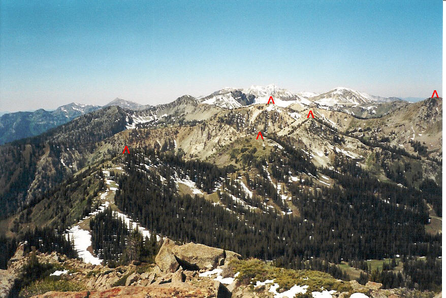 Alan's Hiking Page--Brighton Ridge Loop