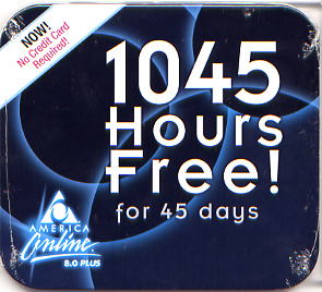 Old AOL CD Disk Tin Collection Photos