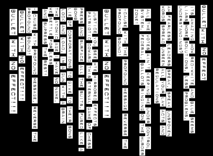 BULLET WITH NO EFFECT........BULLET WITH NO EFFECT