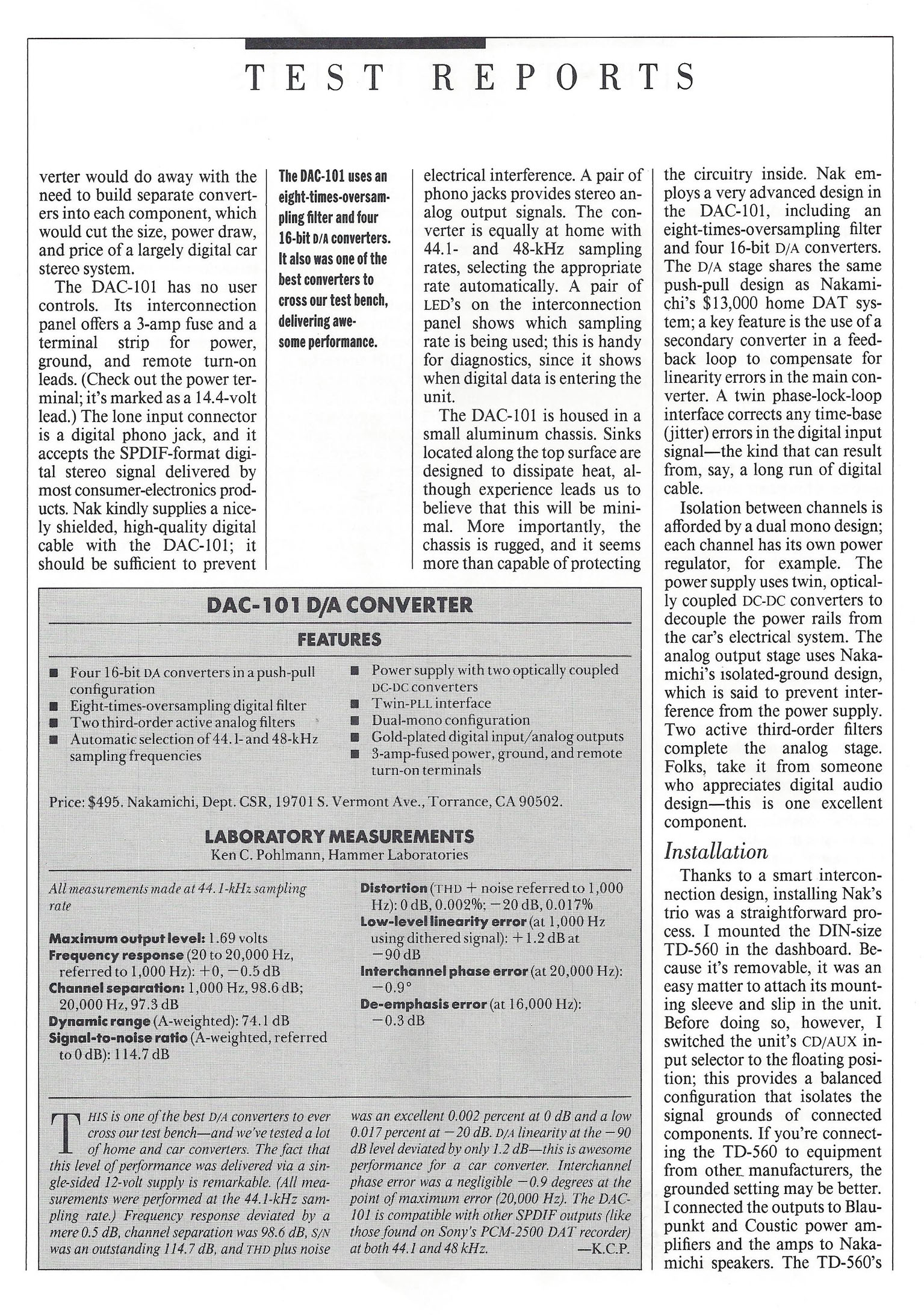 BleusNak Studios ~ Nakamichi TD-560 & CDC-101 Mobile Components Tech Review