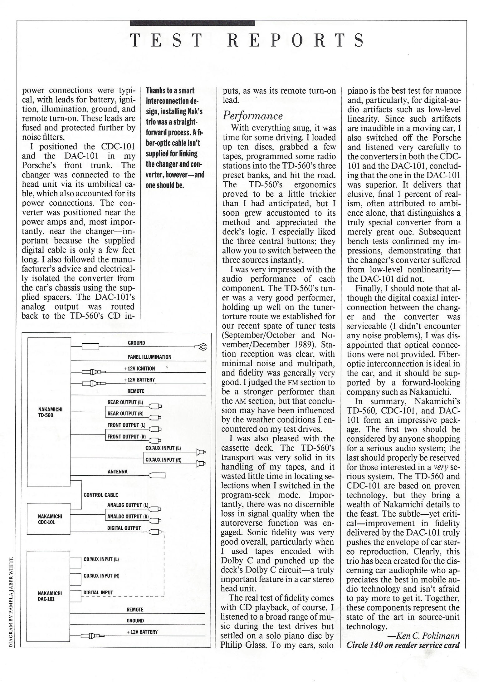 BleusNak Studios ~ Nakamichi TD-560 & CDC-101 Mobile Components Tech Review
