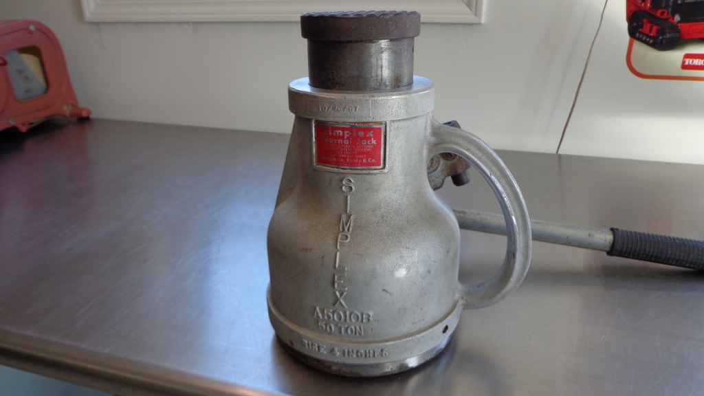 Simplex 50 Ton Journal Jack Model A5010B 100,000 Lbs 4" Lift Height ...