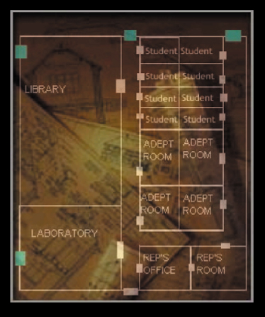 Blue boxes are doors to areas of the Wing now sealed due to the ...