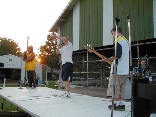 Here is another picture of me rapping. The person on the guitar is my ...